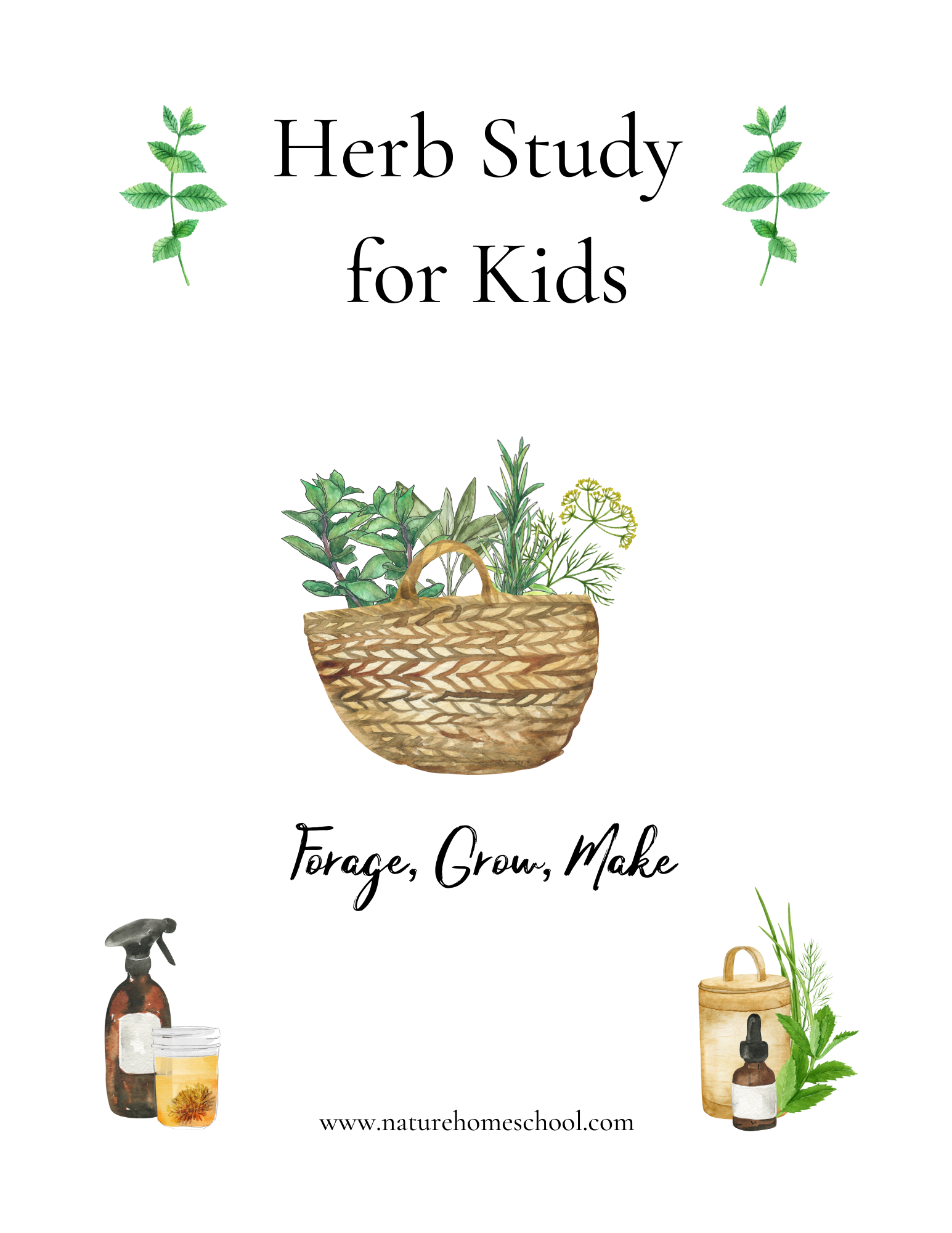 Kid's Herb Study- Grow, Forage, Make – Nature Homeschool